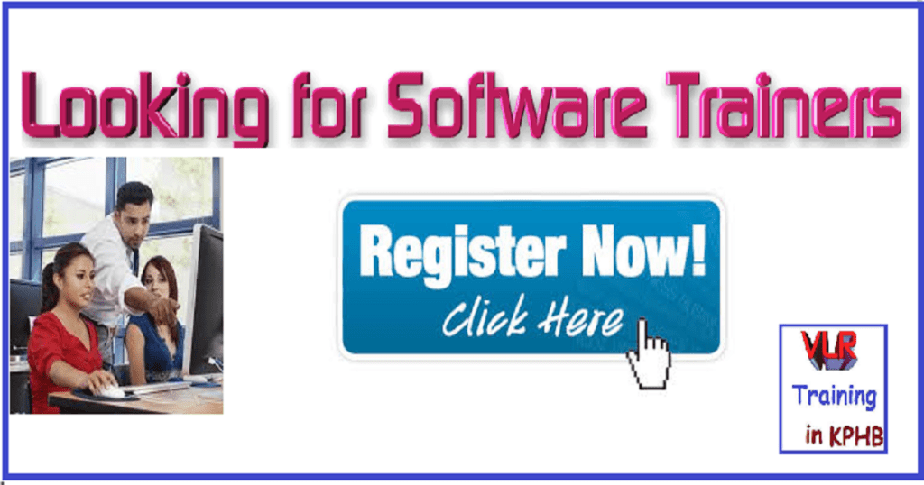 Software Trainer Jobs Kphb - VLR Training Software Training institute ...