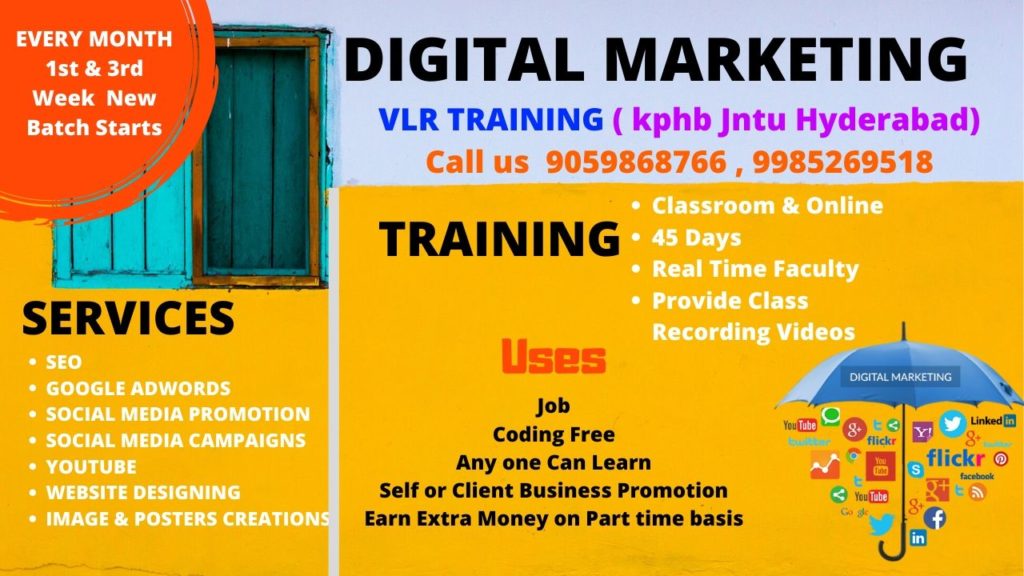 DIGITAL MARKETING 1 - VLR Training Software Training institute ...