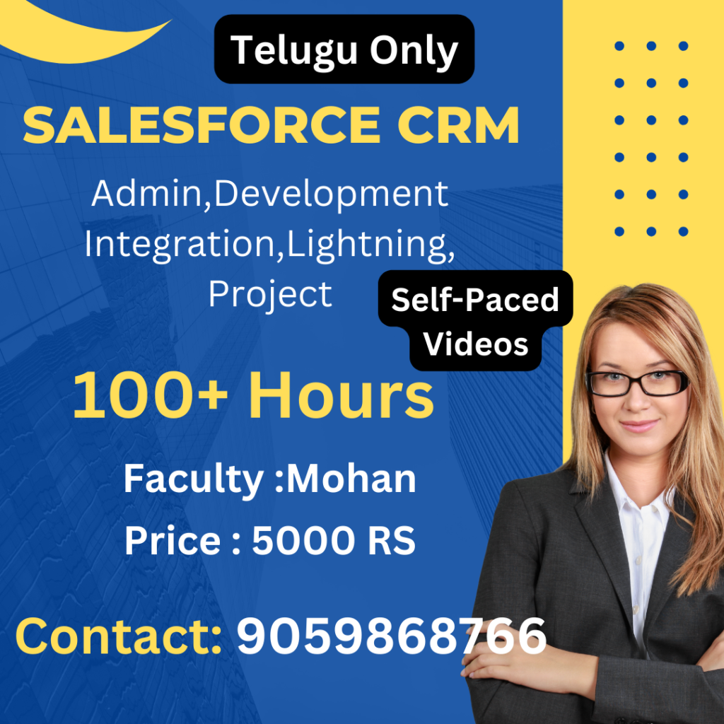 SalesForce Crm Training Videos in telugu - VLR Training Software ...